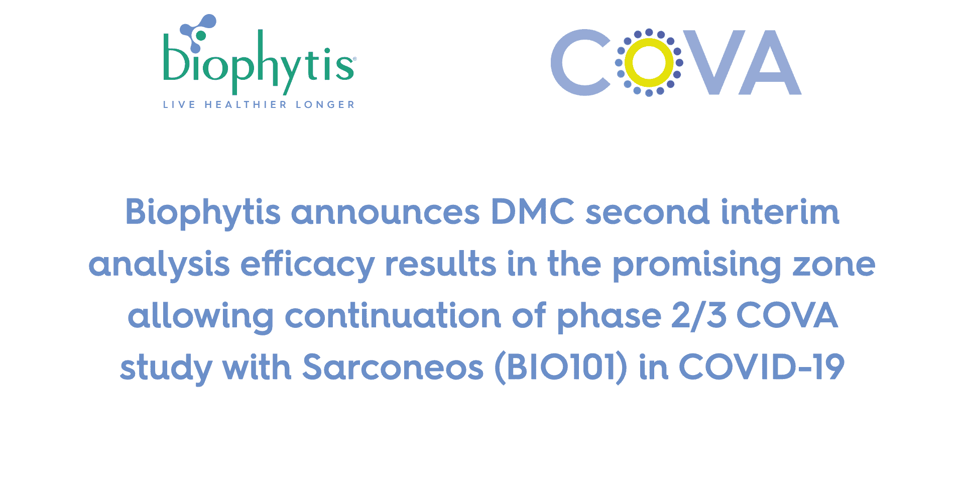 Continuation of phase 2/3 COVA study in COVID-19